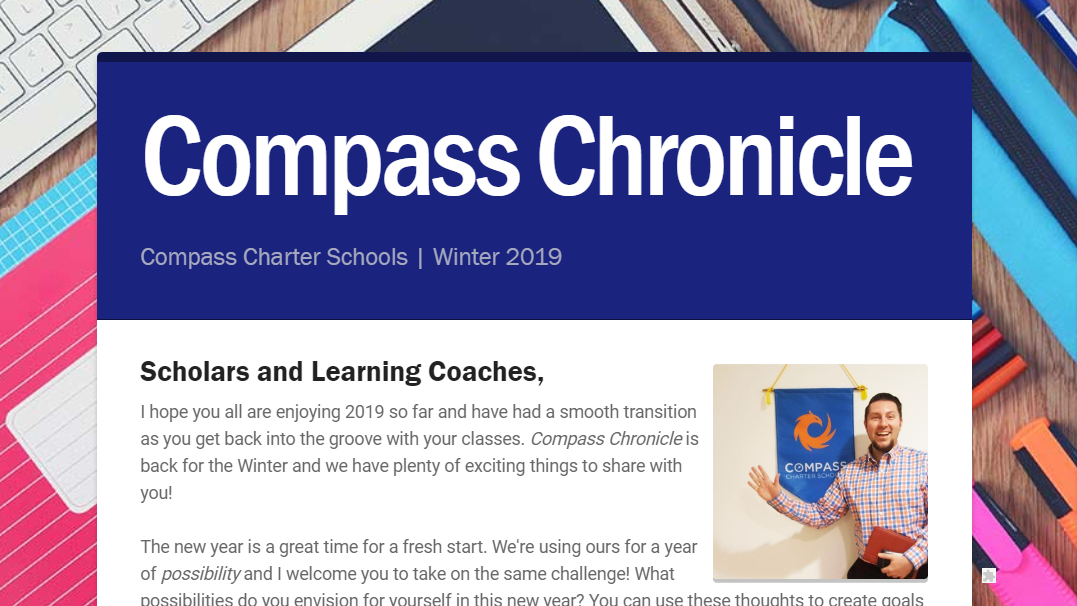 Compass Chronicle | Winter 2019 - Compass Charter Schools